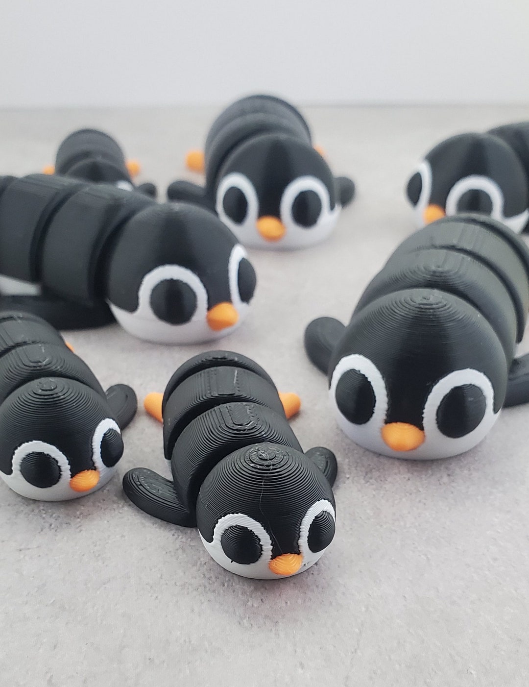 3D Printed Articulated Penguin - Etsy