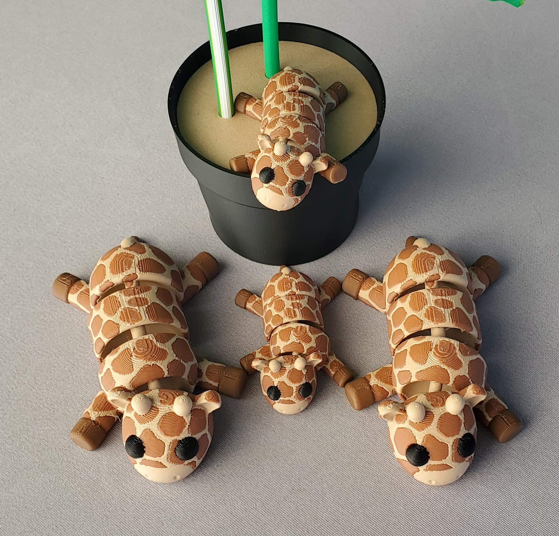 3D Printed Articulating Giraffe Fidget Toy - Etsy