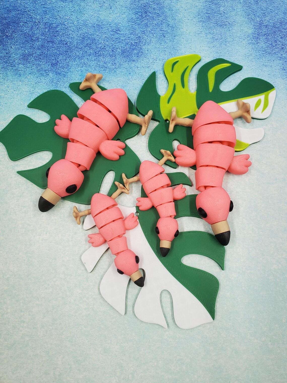 3D Printed Articulating Flamingo Fidget Toy - Etsy