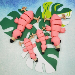 3D Printed Articulating Flamingo Fidget Toy - Etsy
