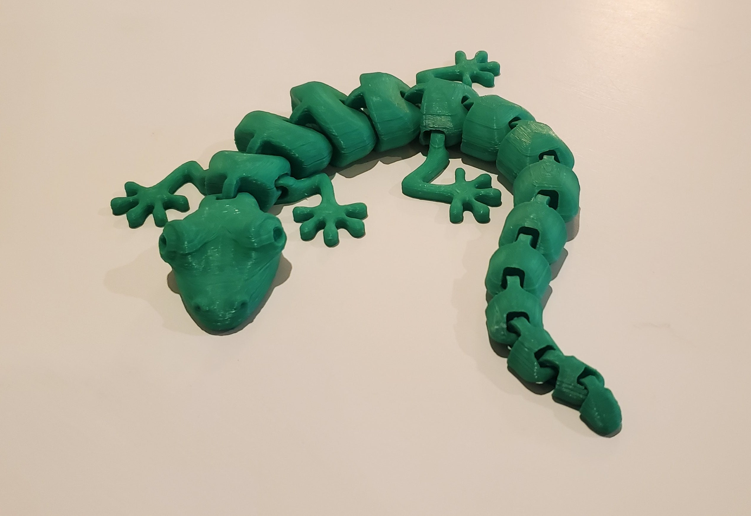 3D Printed Articulated Lizard Fidget Toy - Etsy