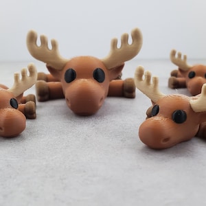 3D Printed Articulating Moose Fidget Toy - Etsy