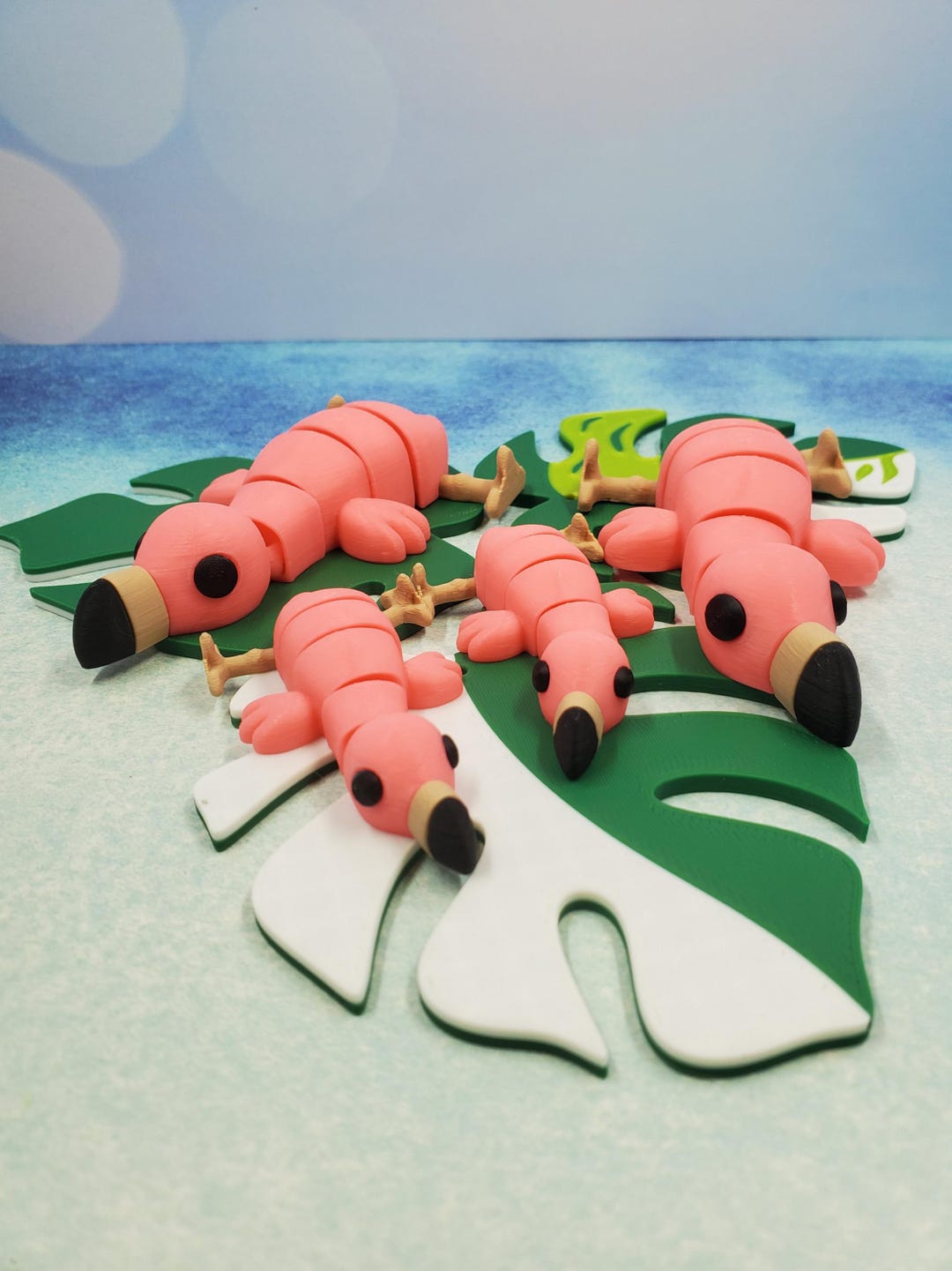 3D Printed Articulating Flamingo Fidget Toy - Etsy