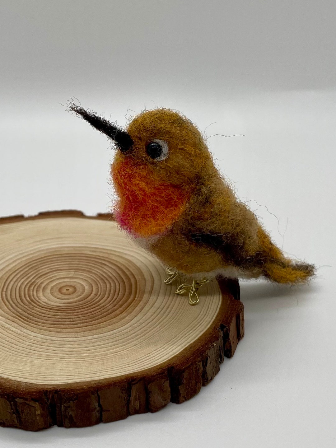 Rufous Hummingbird, Needle Felted Bird, Gift, Handmade, Wool - Etsy