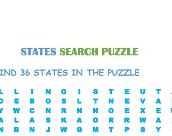 Regions of the United States Printable Map and Word Search Puzzle ...