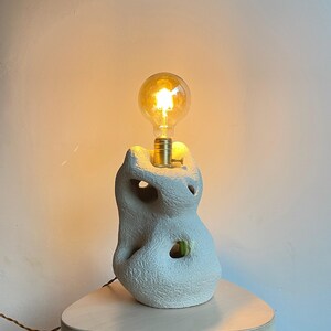 Sculptural Ceramic Table Lamp, Handmade Ceramic, Art Deco Lamp ...