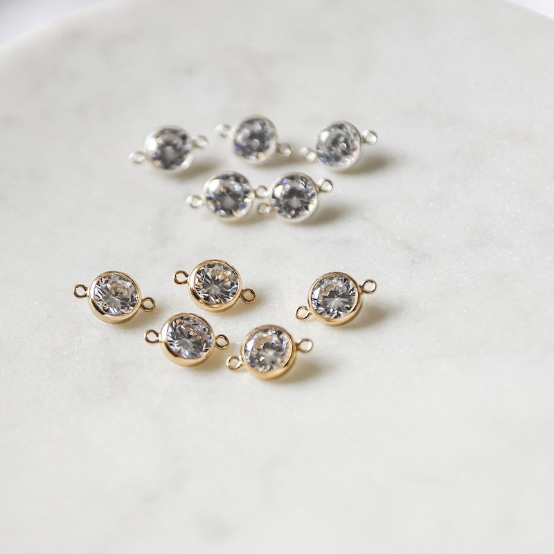 Crystal Charm Connectors - Etsy