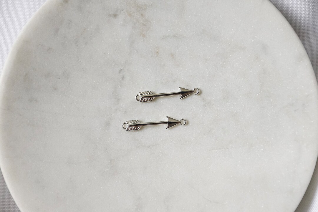 925 Sterling Silver Arrow Connectors - Etsy