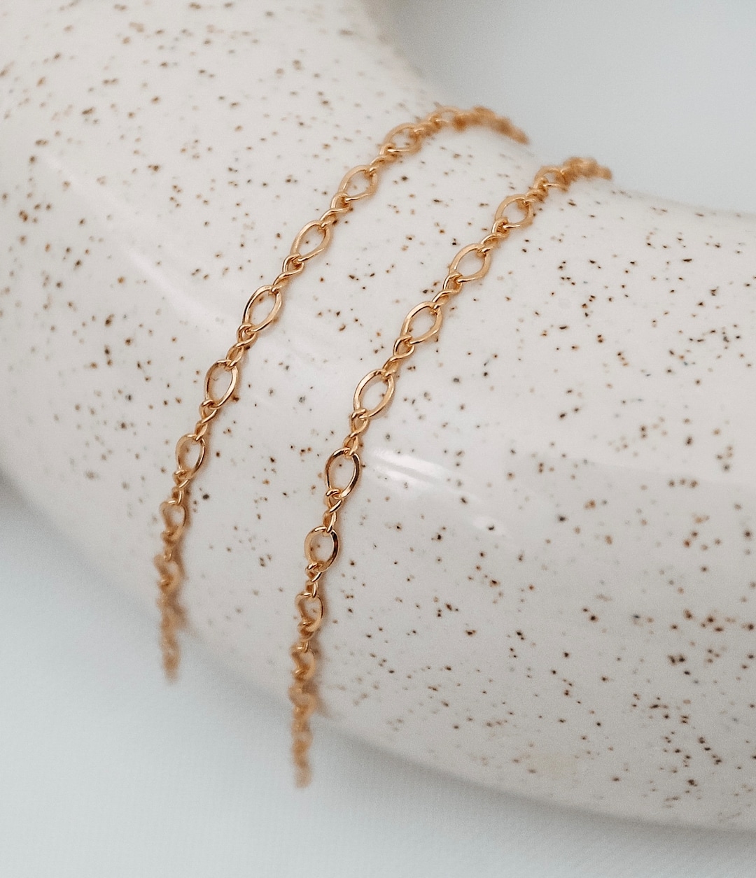 14k Gold Filled/sterling Silver Figure 8 Chain by the Foot - Etsy