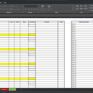 Admin Timesheet for 5 Employees (employee Timesheets Included) - Etsy