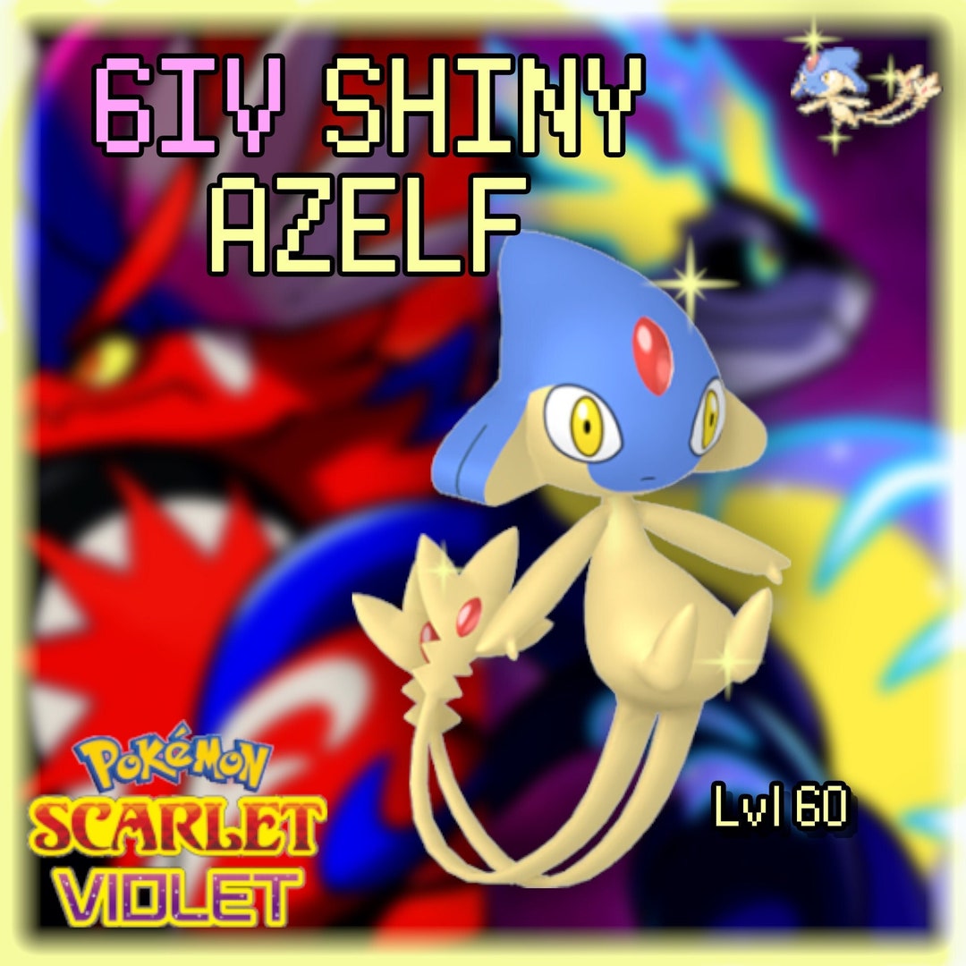 6IV Shiny Azelf Pokemon Scarlet and Violet - Etsy