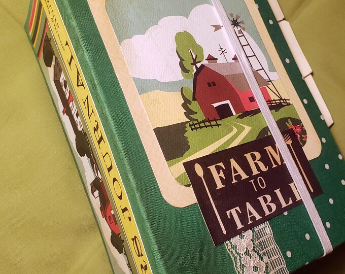 Farm to Table Recipe Book Junk Journal - Handmade - 6 X 8 Inches - Etsy