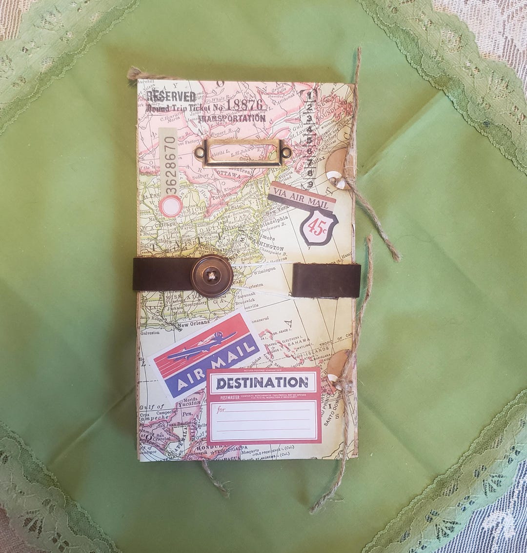 Handmade Travel Journal – Flippy Floppy Junk Journal With Pockets (5 X ...