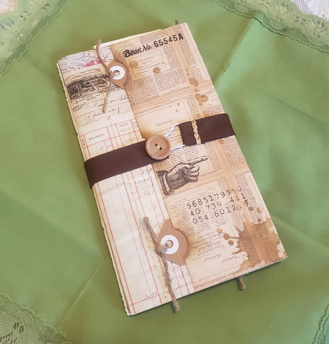 Vintage Grunge Flippy Floppy Junk Journal - Handmade - 5 X 9 Inches - Etsy
