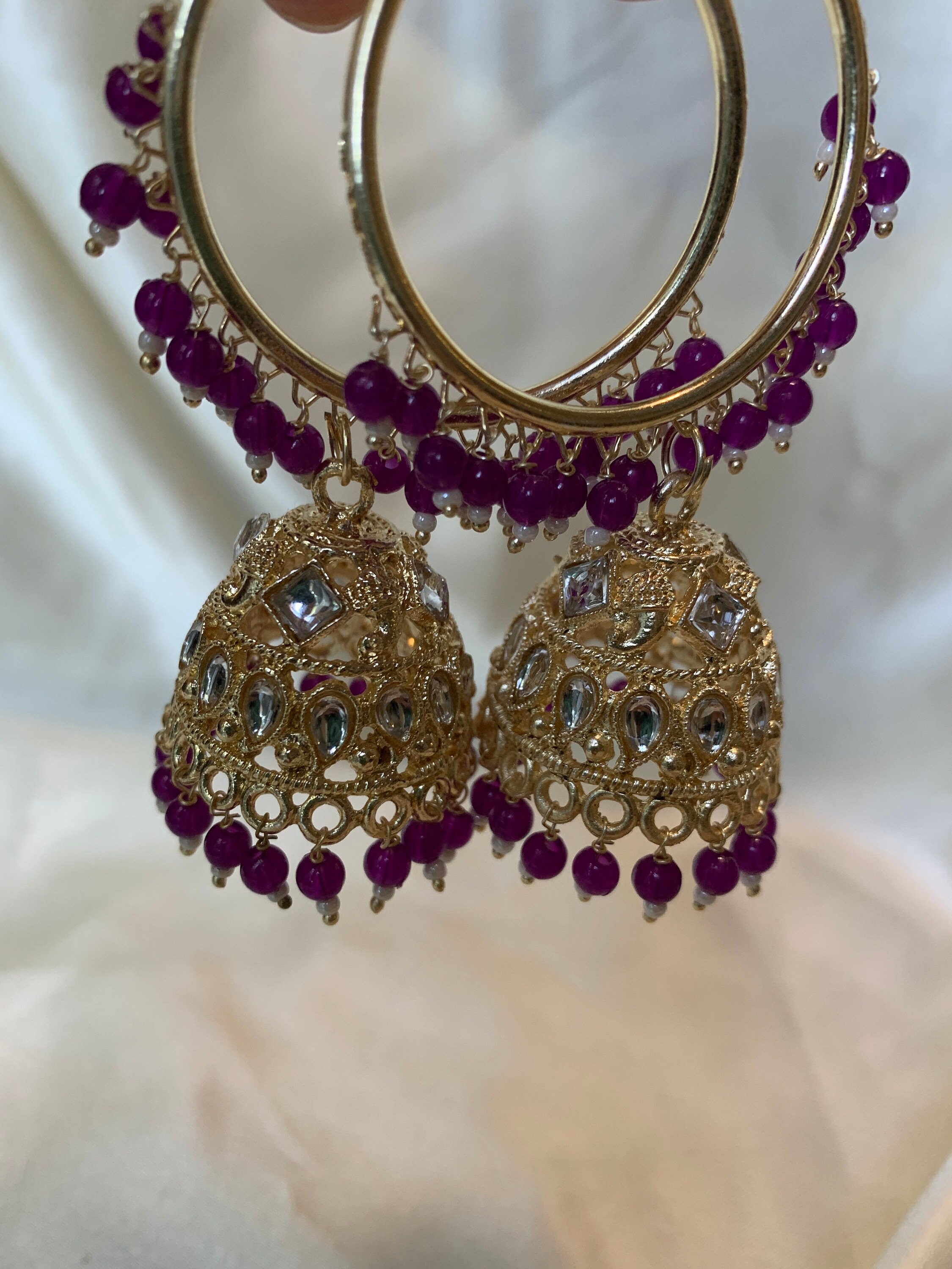 Chameli Jhumka Colourful Lightweight Jhumka Pakistani Jhumka Indian ...