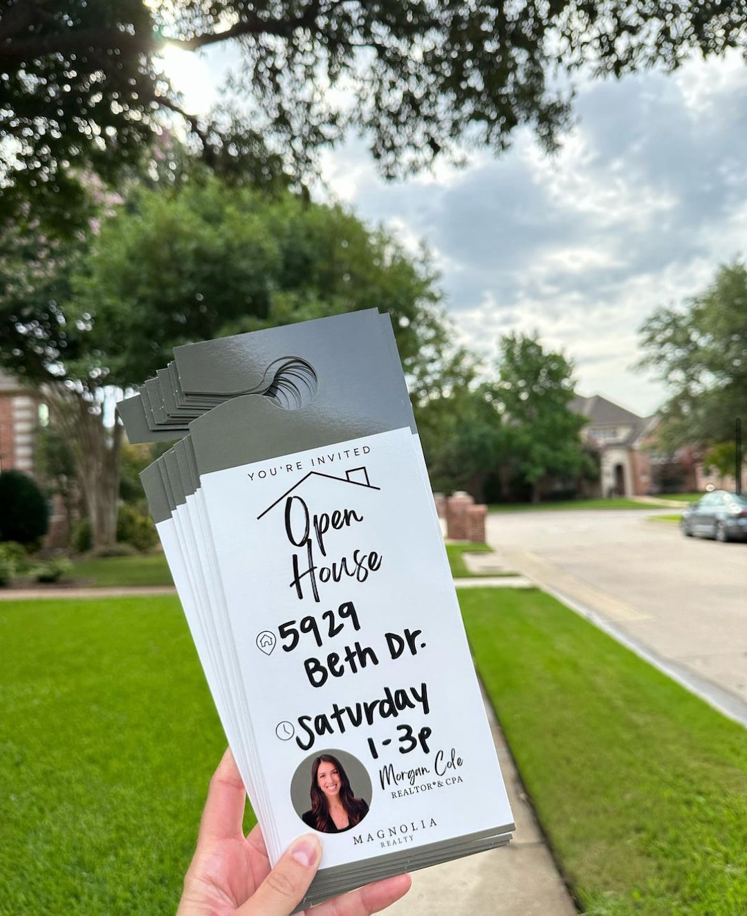 Open House Door Hanger for Real Estate Agent - Etsy