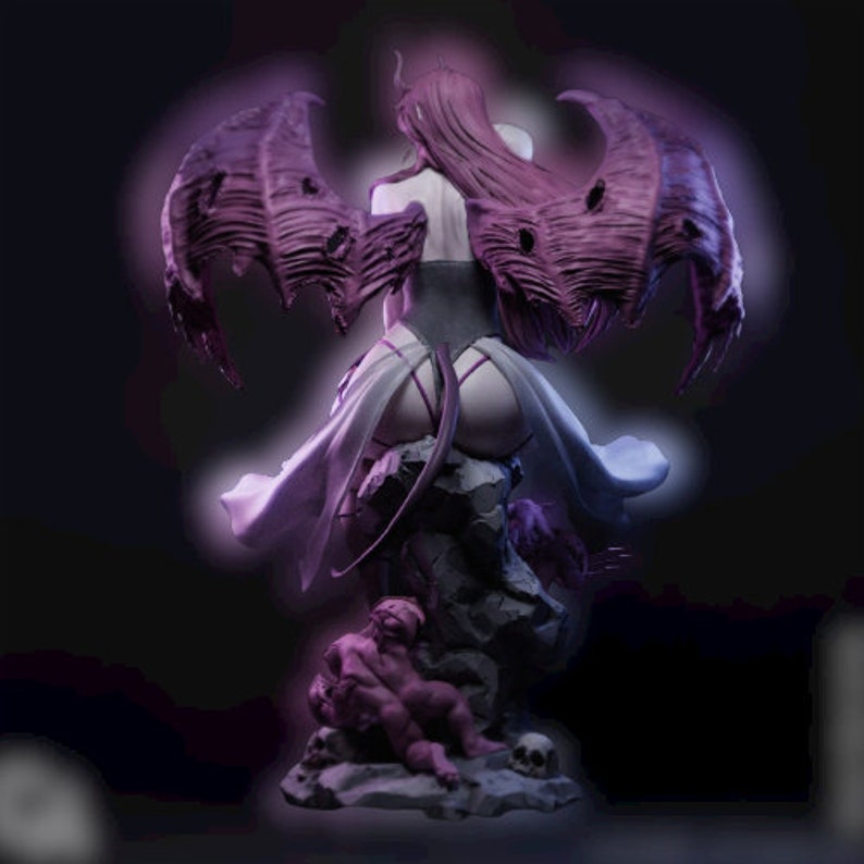 NSFW SFW Succubus Stl Files Nsfw Stl Figure Statue Figure 3d Printer 3d Paint 3d Model Stl Files ...