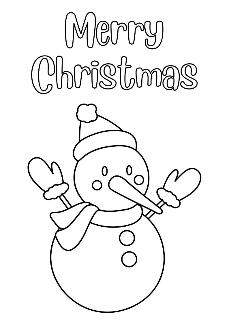 Printable Christmas Cards, Colouring Christmas Cards, Kids Colouring ...