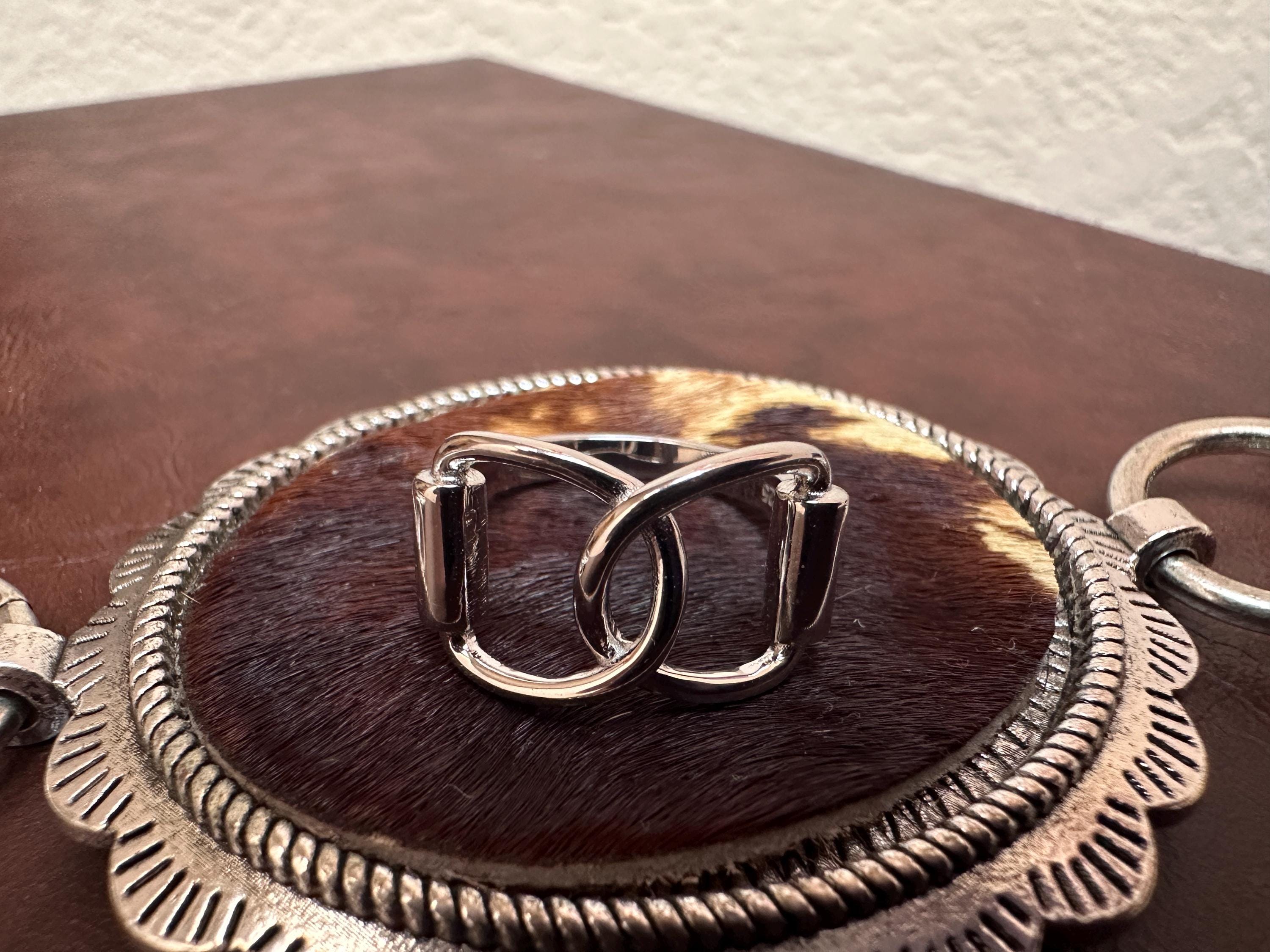 Snaffle Bit Ring in Silver - Etsy