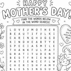 Mother’s Day Activity Bundle Printable | Instant Download - Etsy
