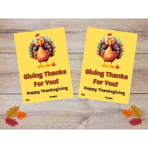 Thanksgiving Gift Tag Printable Instant Printable Gift Tag Giving ...
