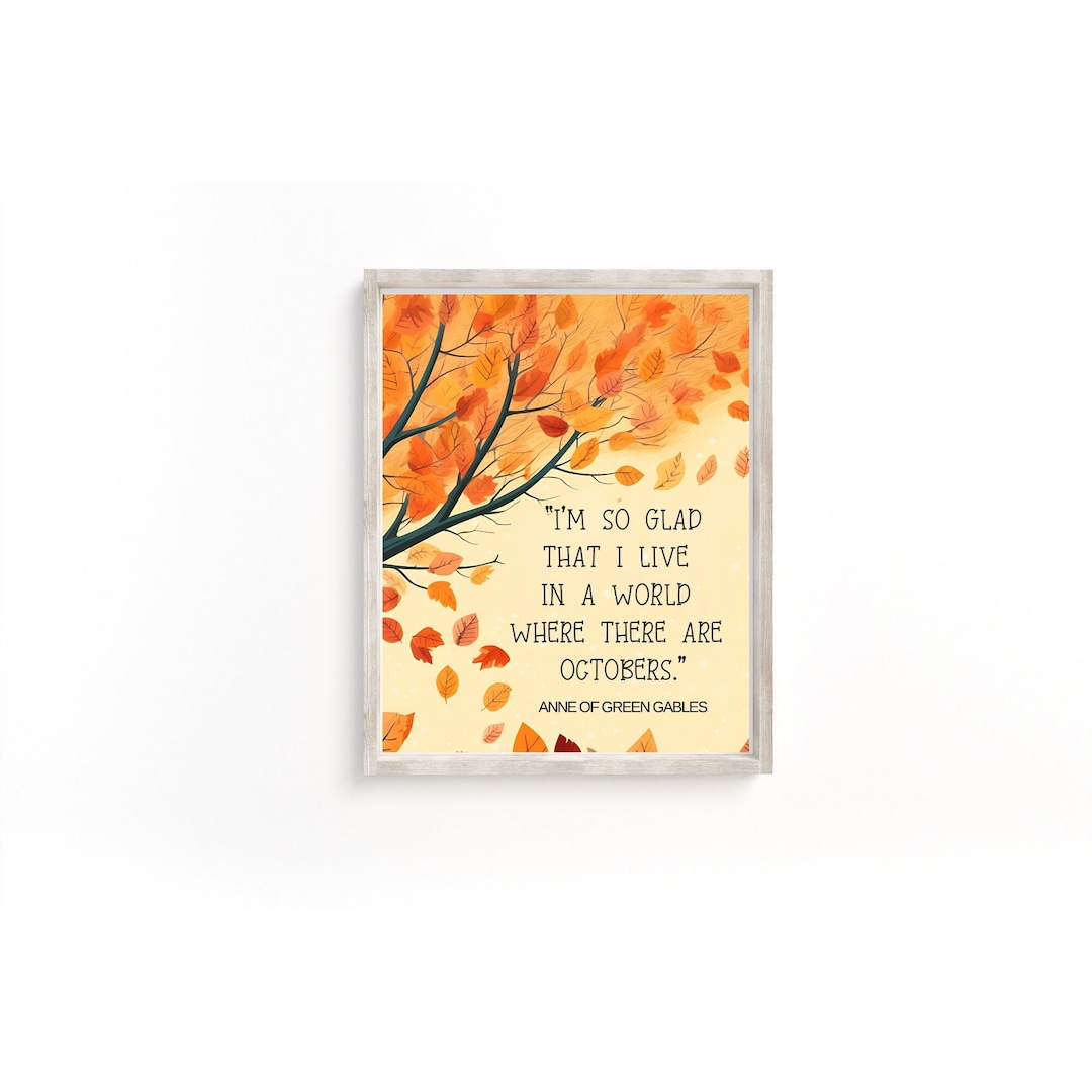 Inspirational Wall Art Printable | Anne of Green Gables Quote Decor ...