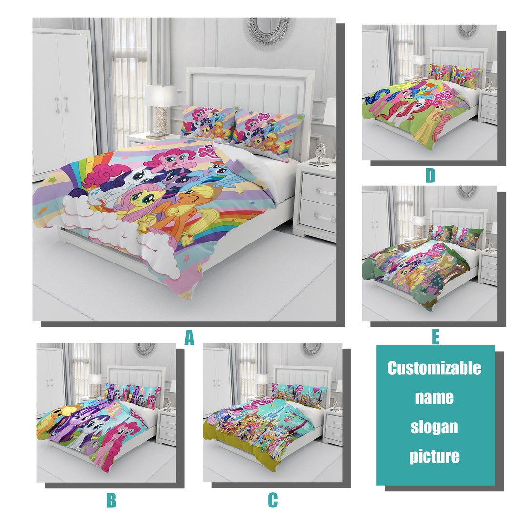 Disney My Little Pony Bedding Three-piece Set Fashionable Printed ...