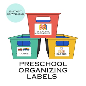 Preschool Toddler Classroom Organizing Labels Toys Supplies - Etsy