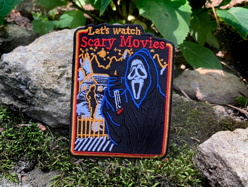 Let's Watch Scary Movies Scream Ghostface Patch - Etsy