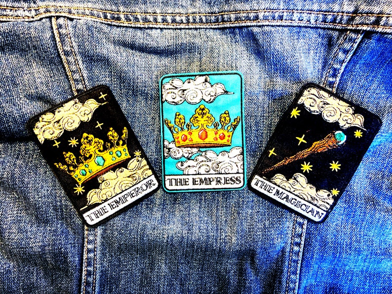 Tarot Card Patches Embroidered Iron-on for Your Backpack - Etsy