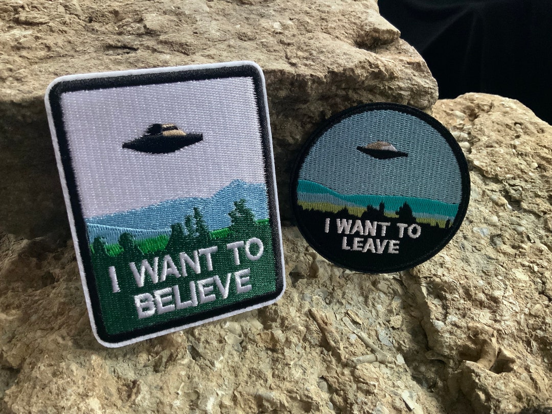 UFO Alien Patch Embroidered - Iron-on for Your Backpack, Purse, Hat ...