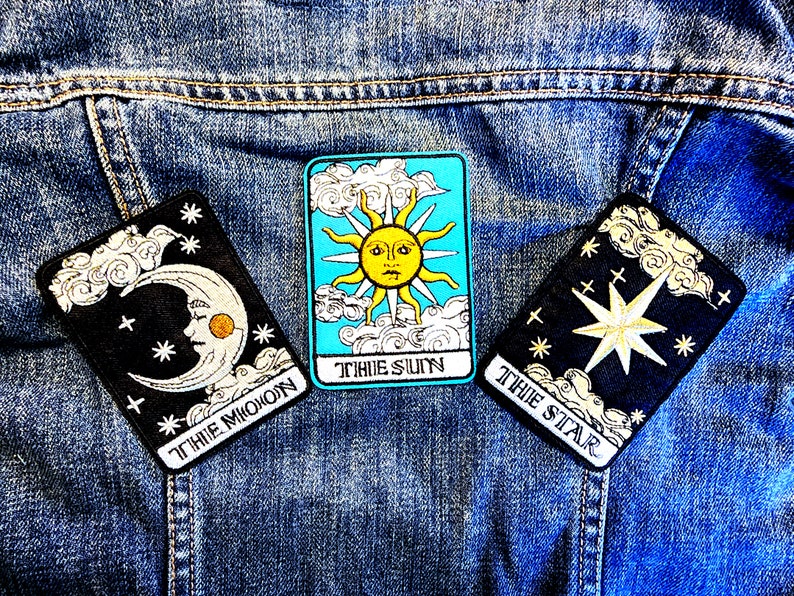 Tarot Card Patches Embroidered Iron-on for Your Backpack - Etsy