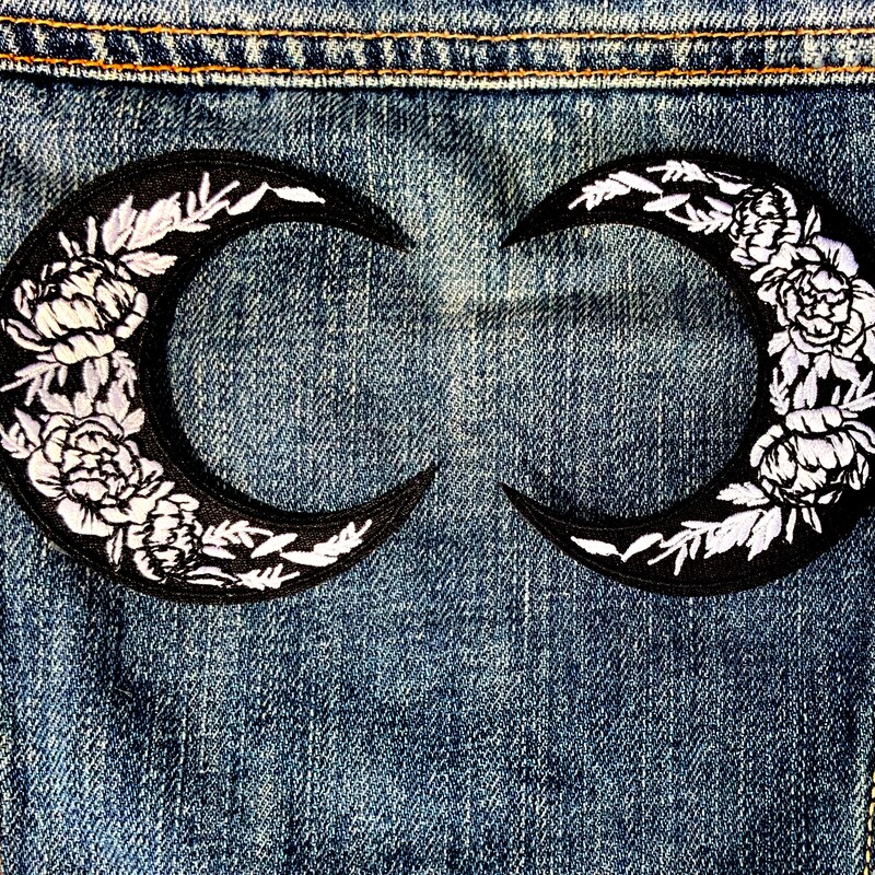 Iron on Moon Patch - Etsy