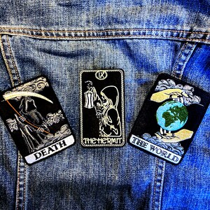 Tarot Card Patches Embroidered Iron-on for Your Backpack, Purse, Hat ...