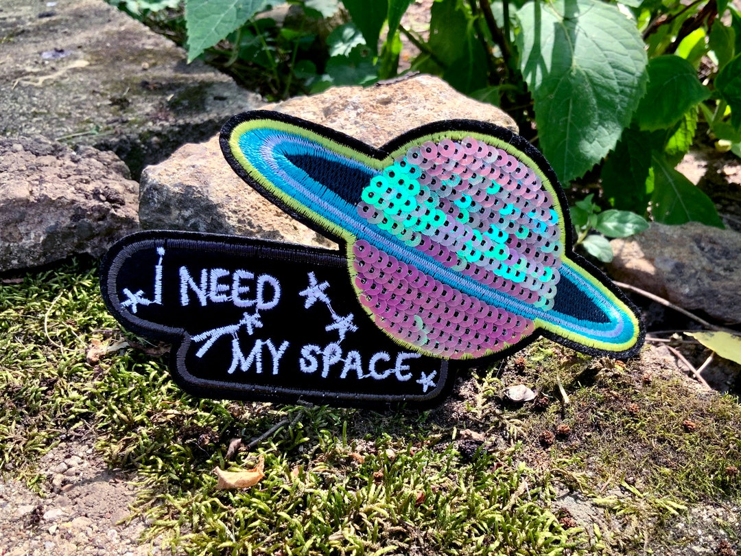 UFO Alien Rainbow Patch Embroidered - Iron-on for Your Backpack, Purse ...