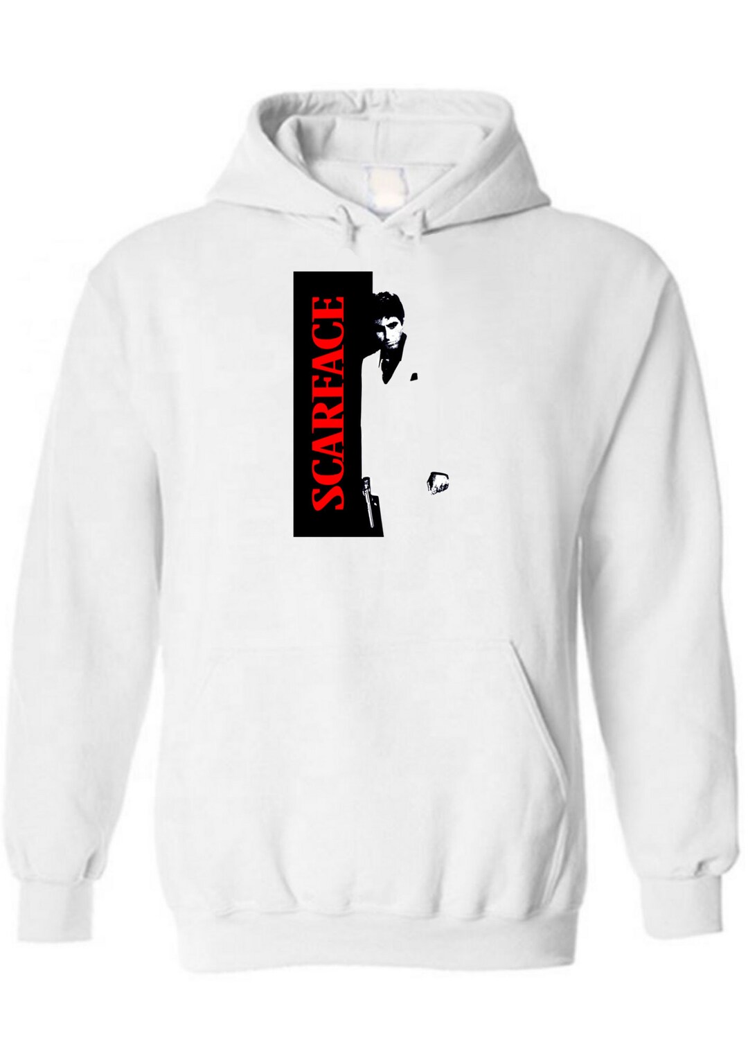 Scarface Tony Montana Al Pacino Hoodie Classic Movie Film Mens Womens ...