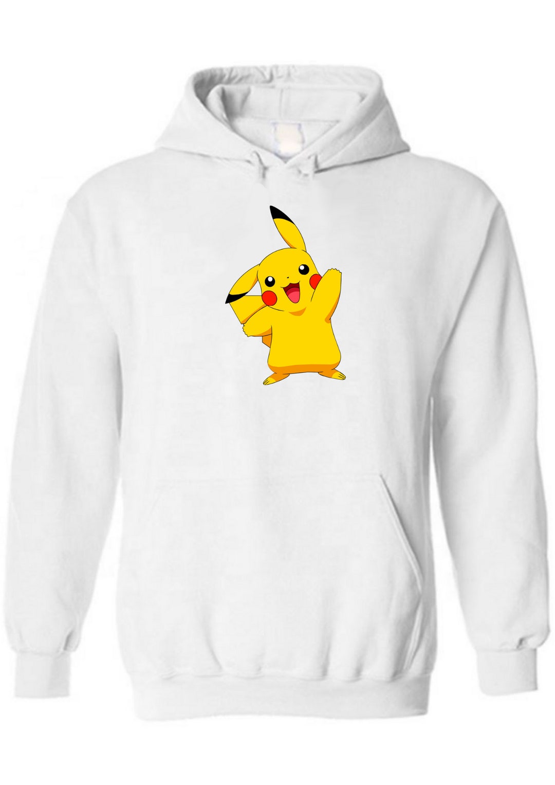 Funny Pikachu Pokemon Anime TV Cartoon Hoodie Mens Womens Unisex ...