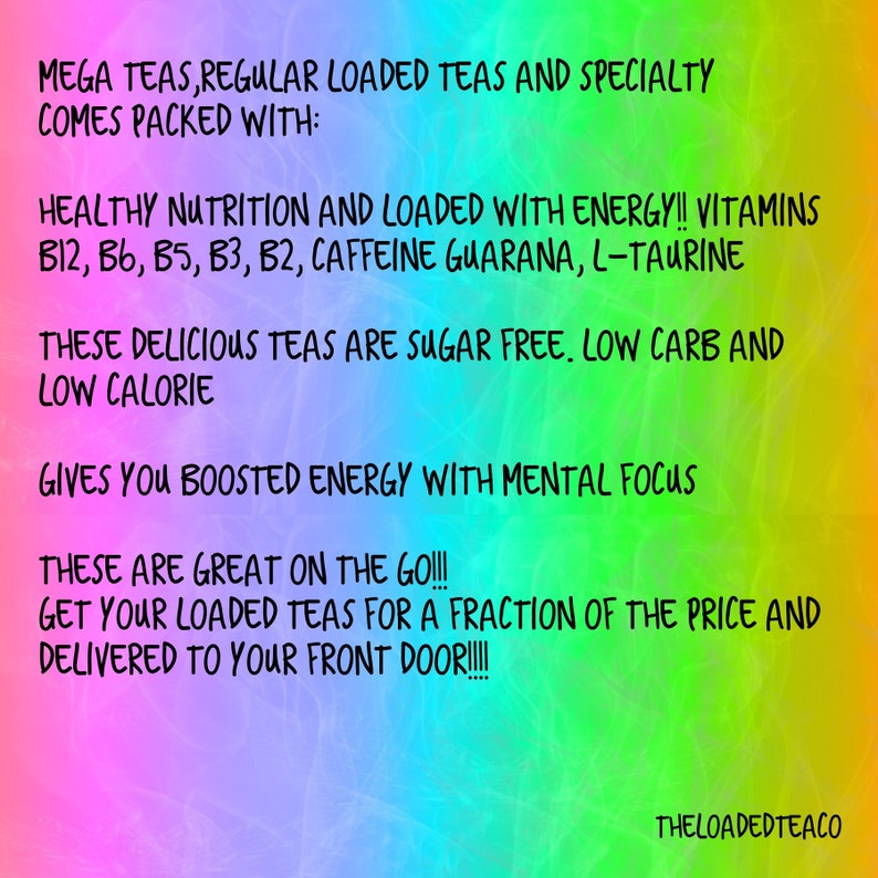 Mega Loaded Tea to Go Packs, Buy 5 for 20 - Etsy