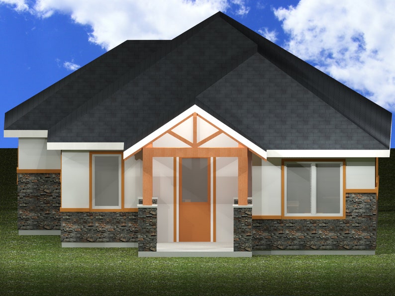 1200 SF 2BD 2BA HOUSE PLAN - Etsy