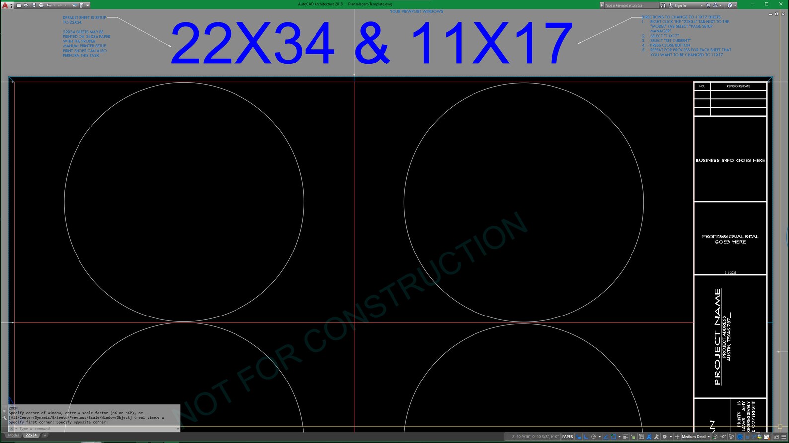 Autocad Title Block Template - Etsy