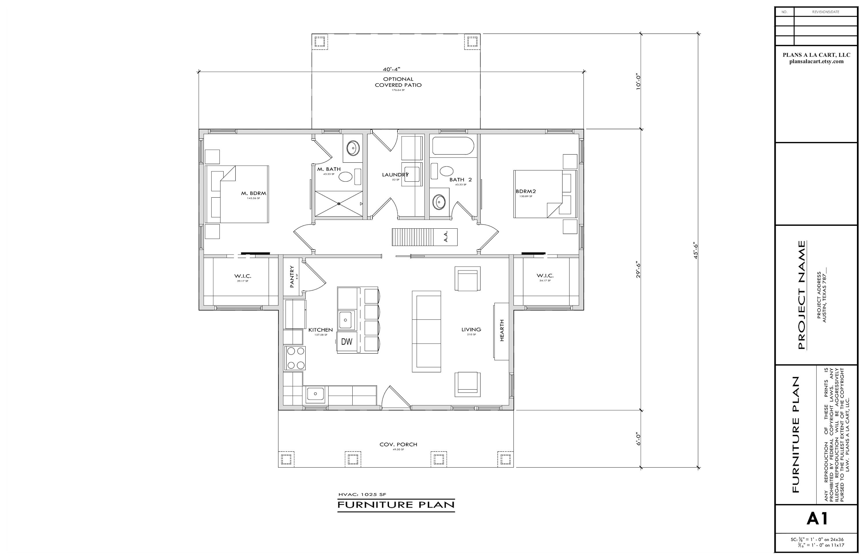 1000 SF 2BD 2BA HOUSE PLAN - Etsy
