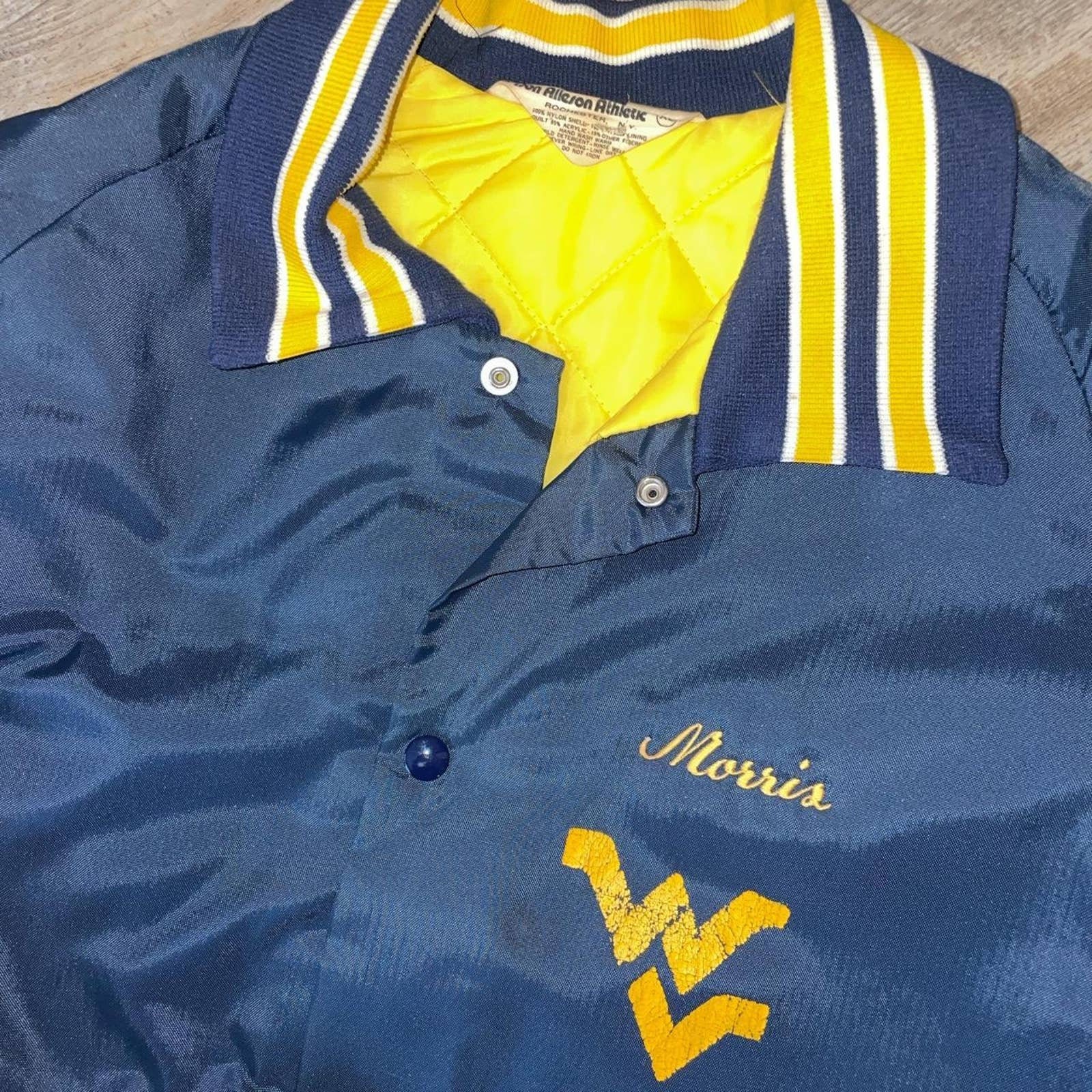 70s West Virginia University Vintage Don Alleson Athletic - Etsy