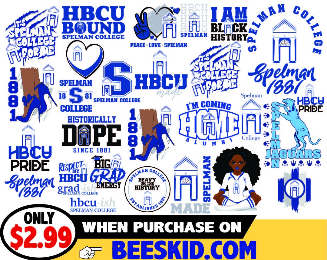 Spelman College Svg Hbcu Svg Collections Hbcu Svg Football - Etsy