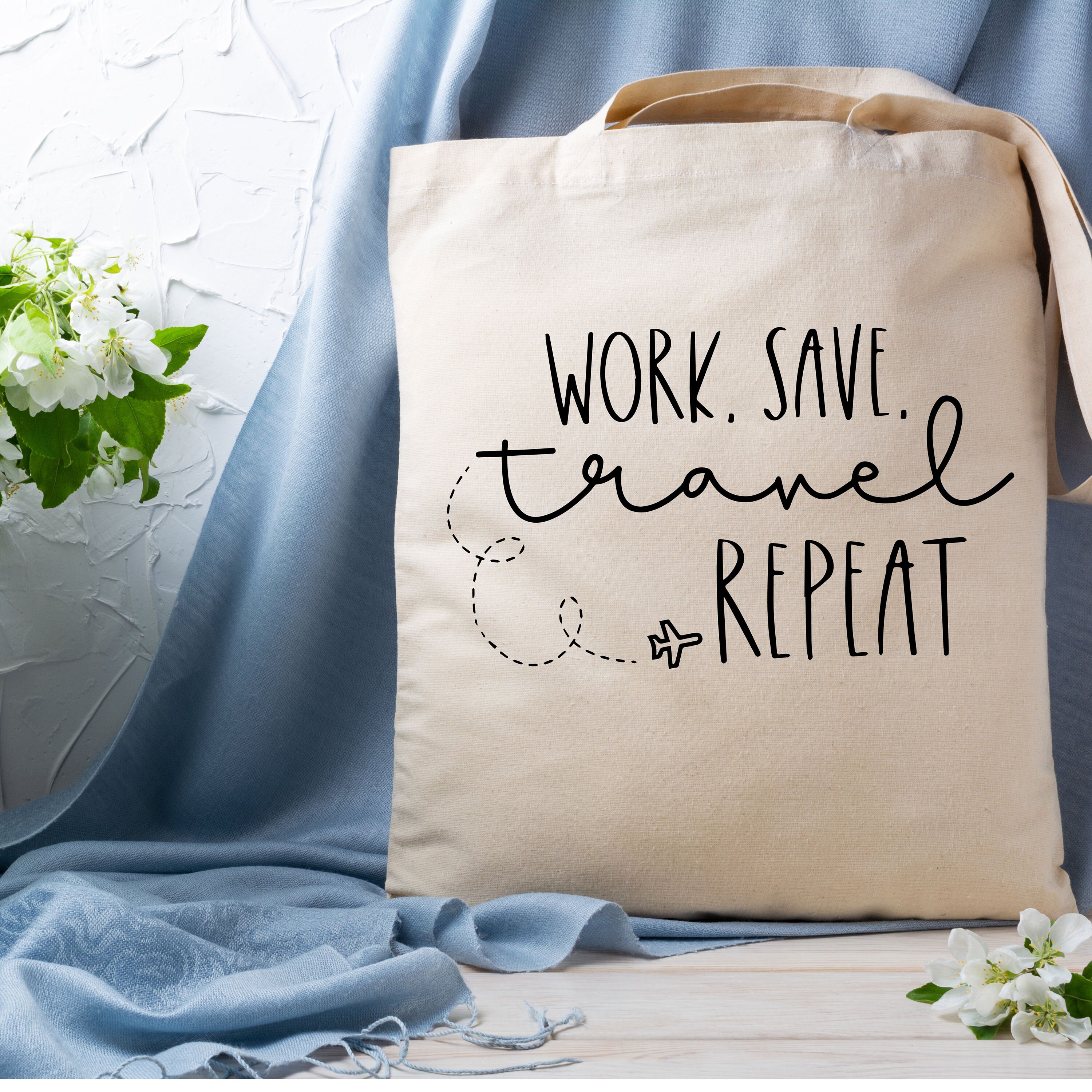 Excuse Me While I Travel the World Tote, Airplane Mode, Work Save ...