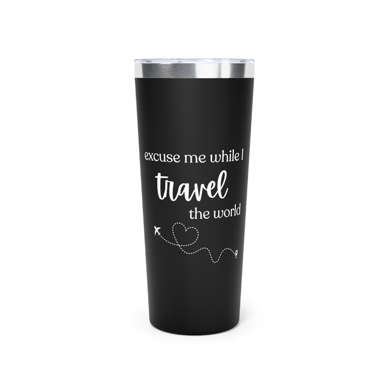 Excuse Me While I Travel the World Tumbler, Airplane Mode, Gift for ...
