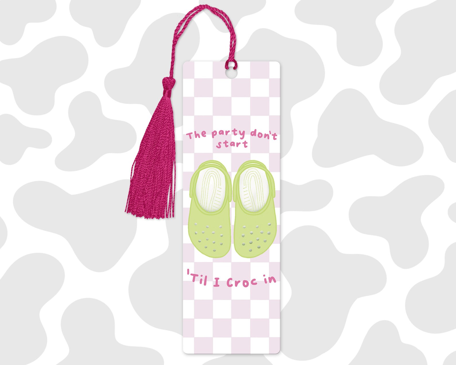 Crocs Bookmark Fun Retro Pink Bookmark Green Crocs Book - Etsy