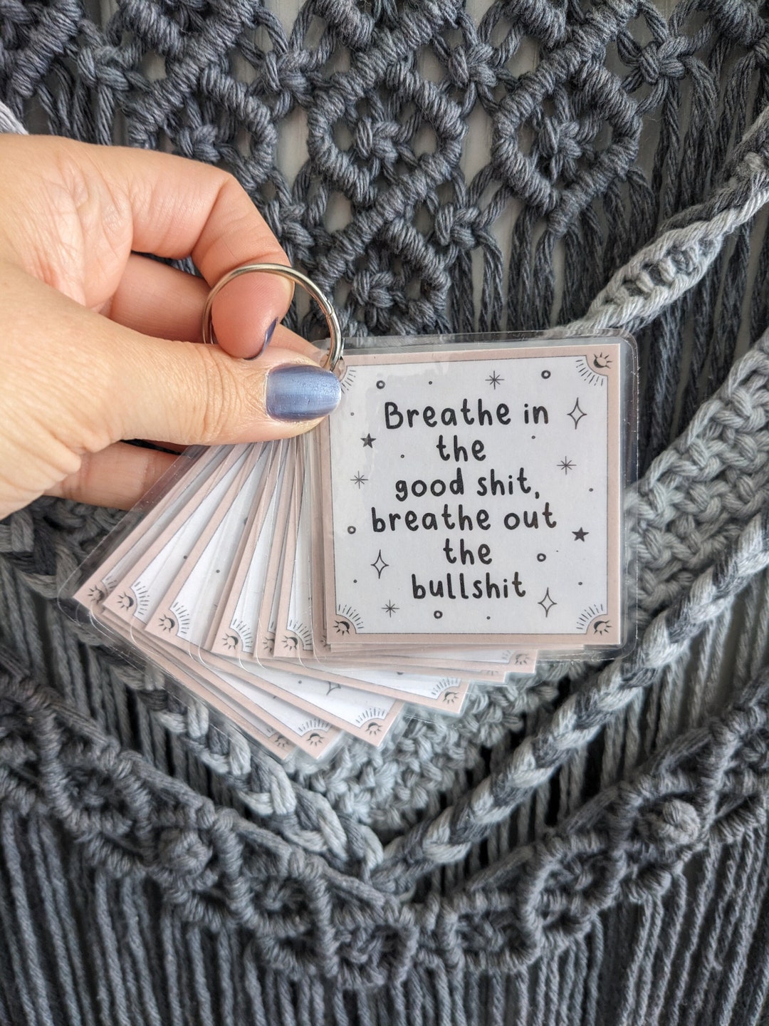 Sweary Keyring: Anxiety Affirmations, Funny Gift for a Friend - Etsy