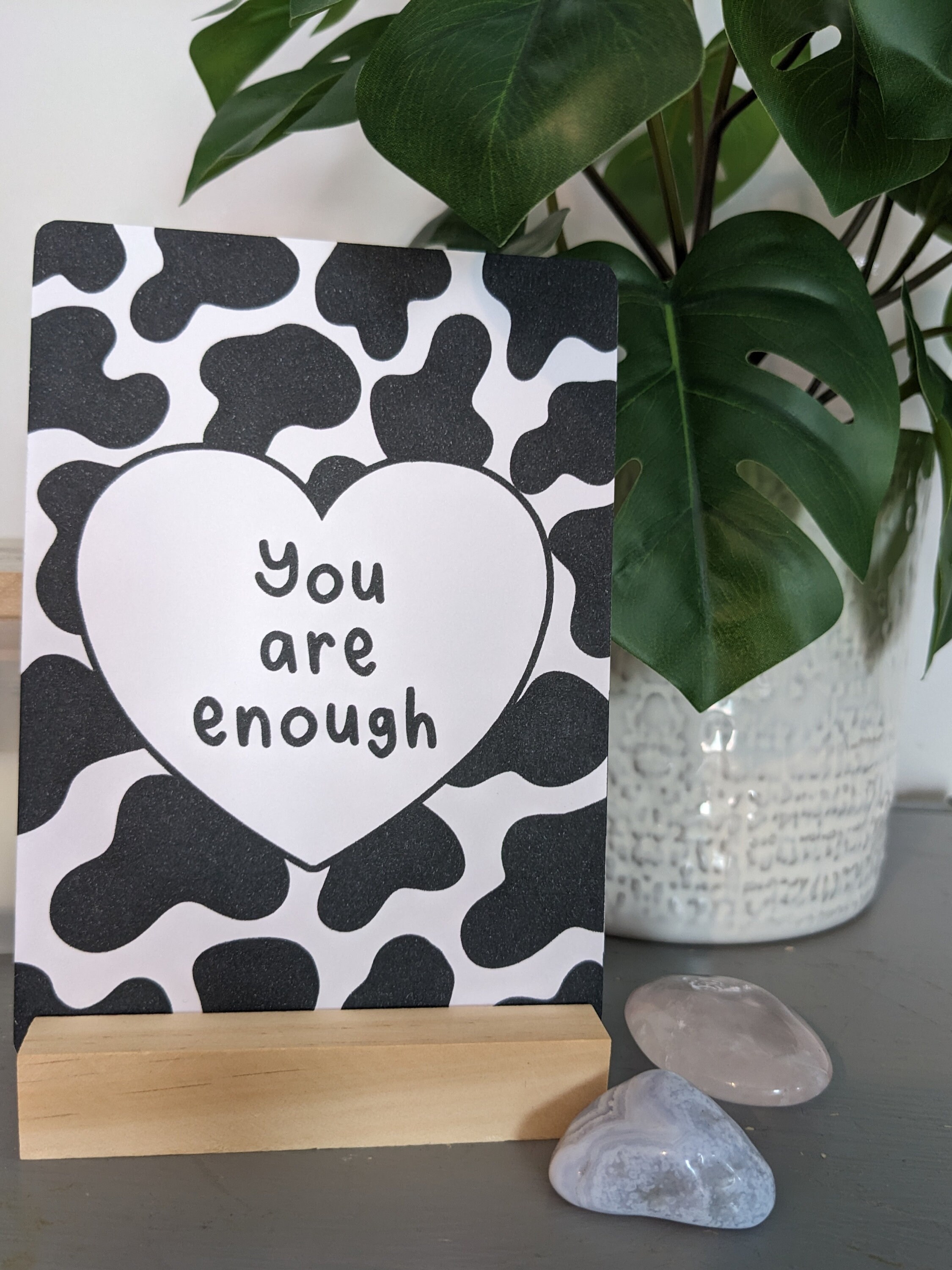 Cow Print Affirmation Cards: Daily Positive Quotes, Self-care (A6, Set ...