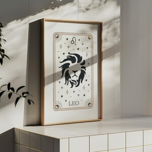 Leo Zodiac Print: Tarot Card Astrology Art (unframed or Digital) - Etsy