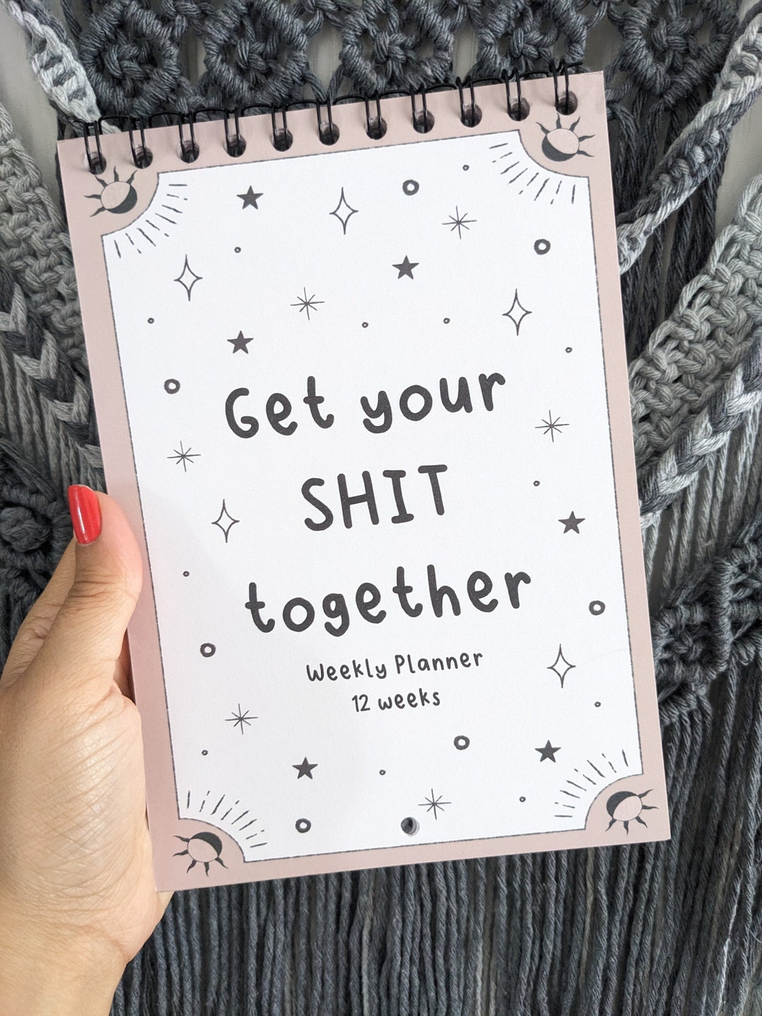 12 Week Sweary Affirmation Planner: Sarcastic Desk Organizer for Home ...